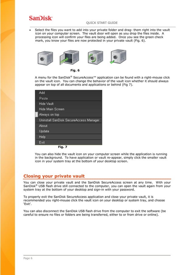 San disksecureaccess quickstartguide_win | PDF