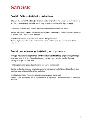 SanDisk Software | PDF