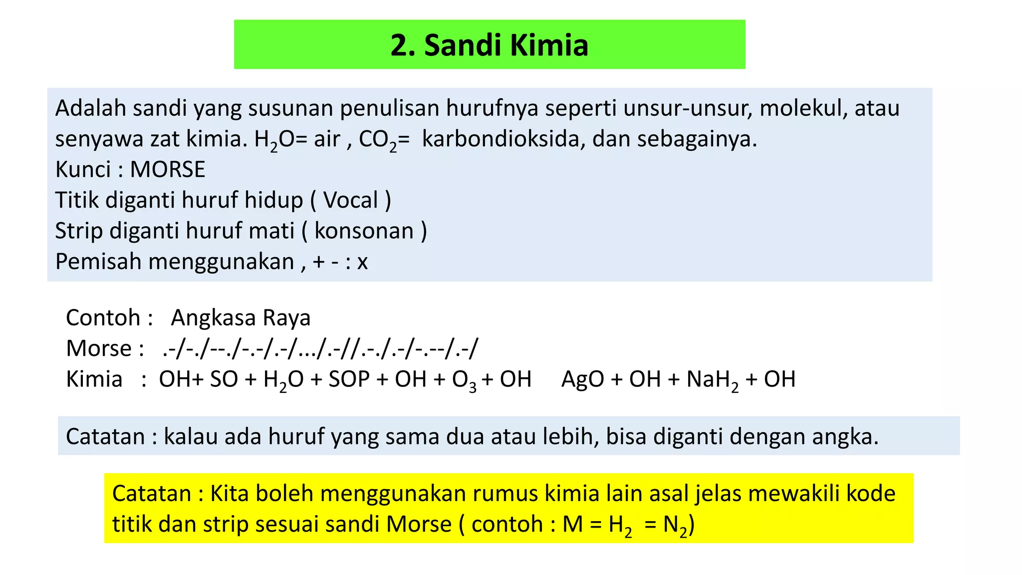 Sandi turunan sandi morse | PPTX