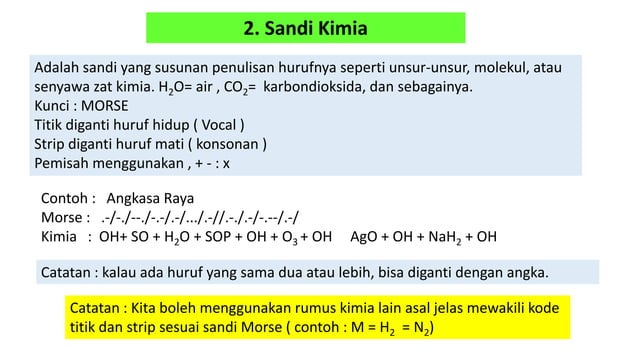 Sandi turunan sandi morse | PPTX
