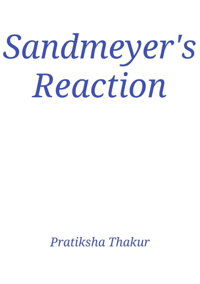 Sandmeyer's Reaction | PDF | Chemistry | Science