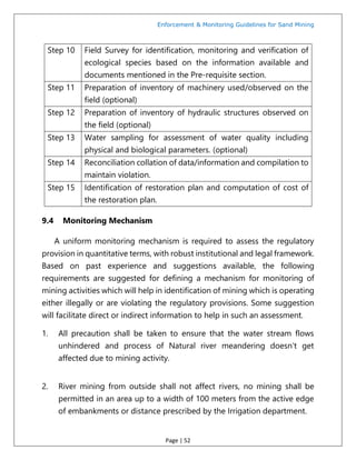 Sand miningmanagementguidelines2020 | PDF