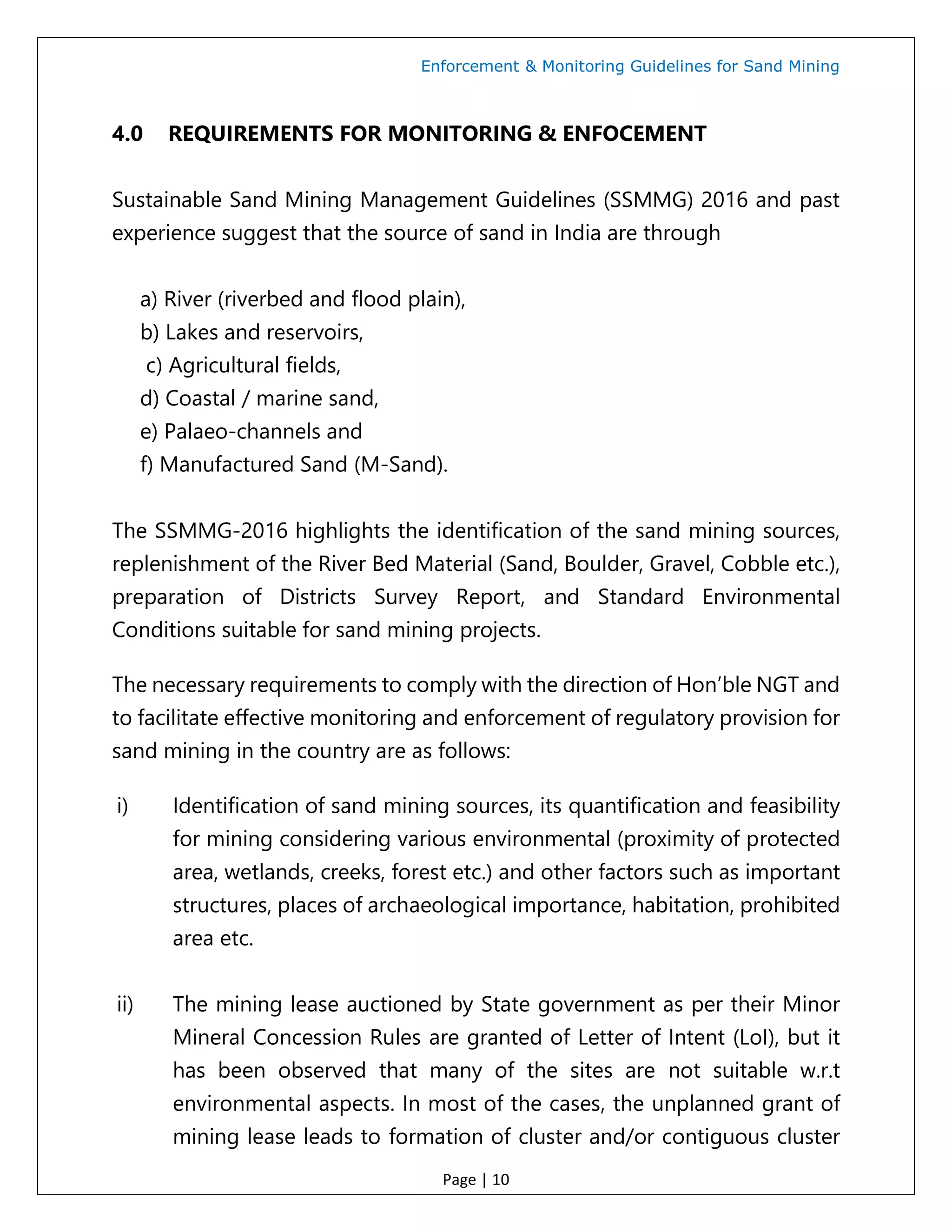 Sand mining management guidelines2020 | PDF