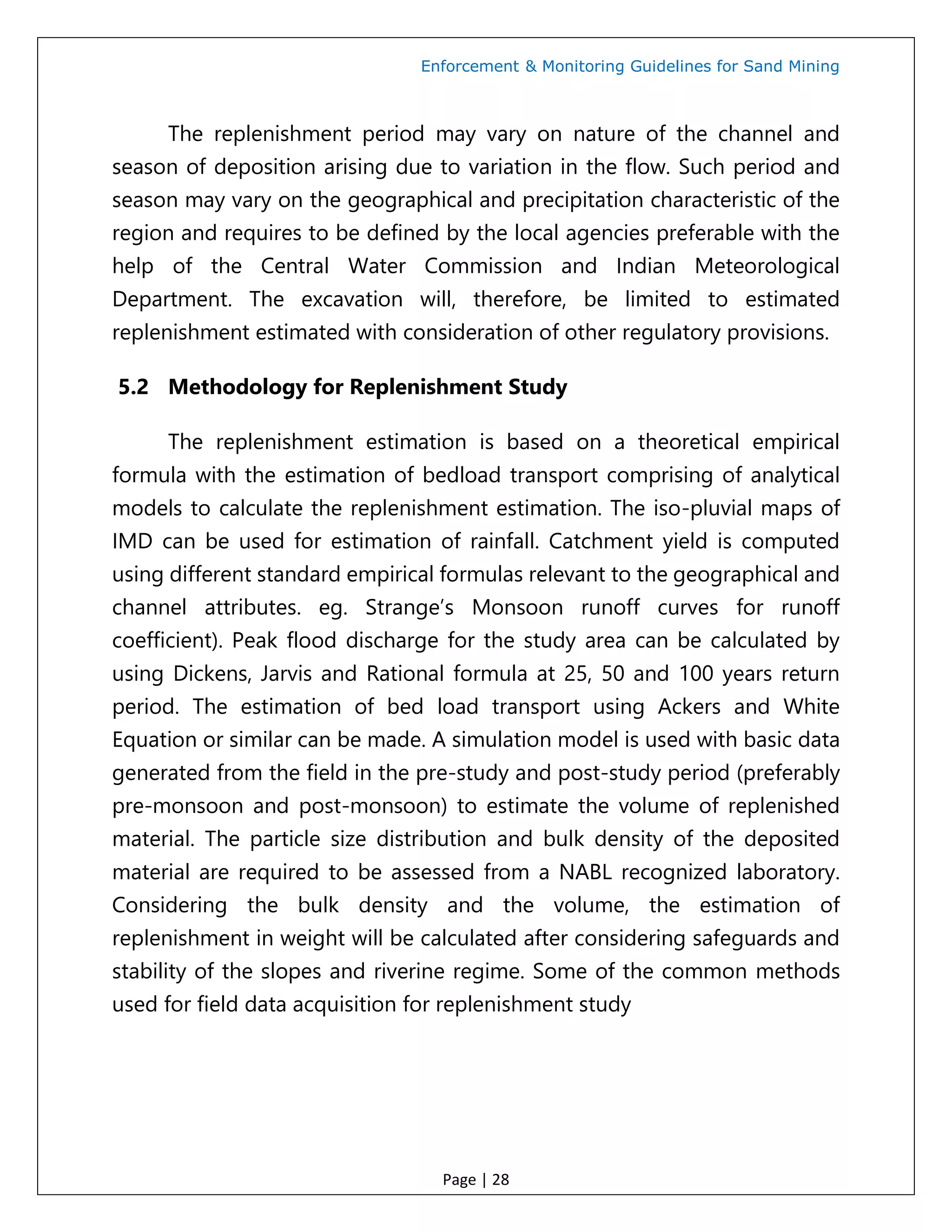 Sand mining management guidelines2020 | PDF