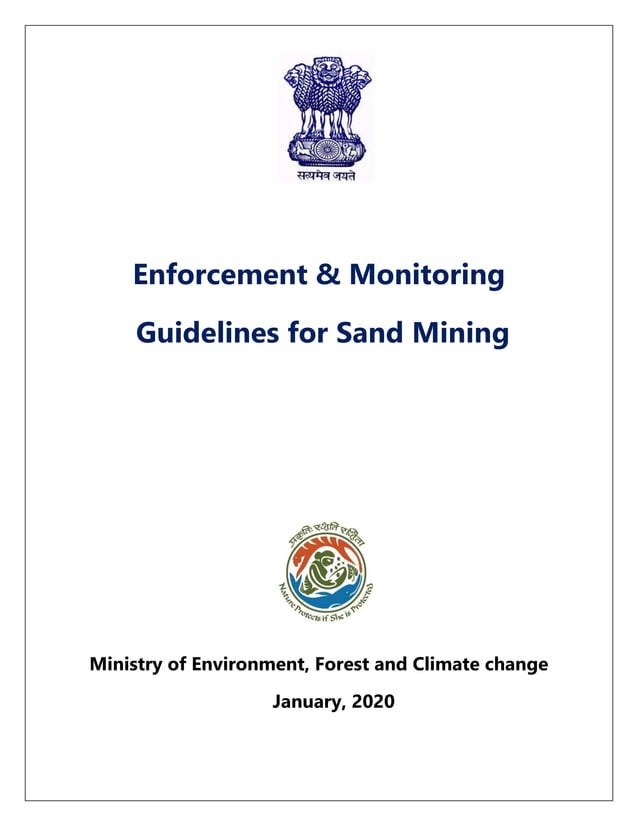 Sand mining management guidelines2020 | PDF