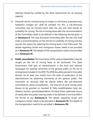Sand mining management guidelines2020 | PDF