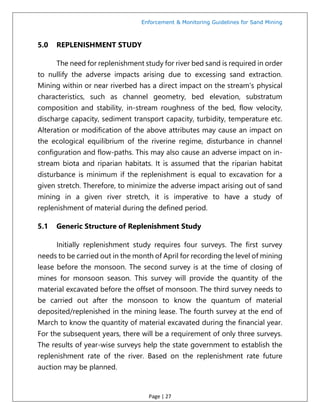Sand mining management guidelines2020 | PDF