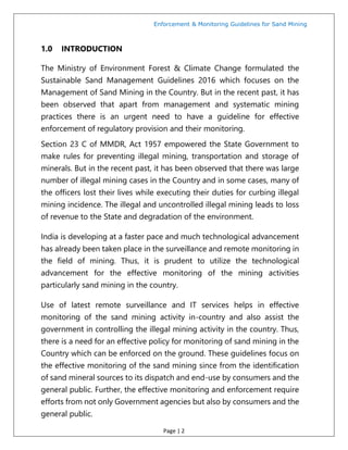 Sand mining management guidelines2020 | PDF