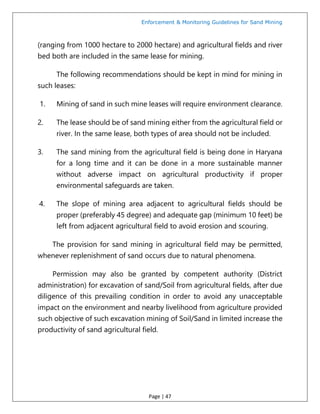 Sand mining management guidelines2020 | PDF