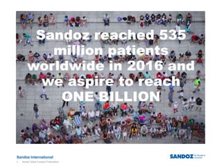 Sandoz Company Presentation | PPTX