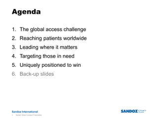 Sandoz Company Presentation | PPTX