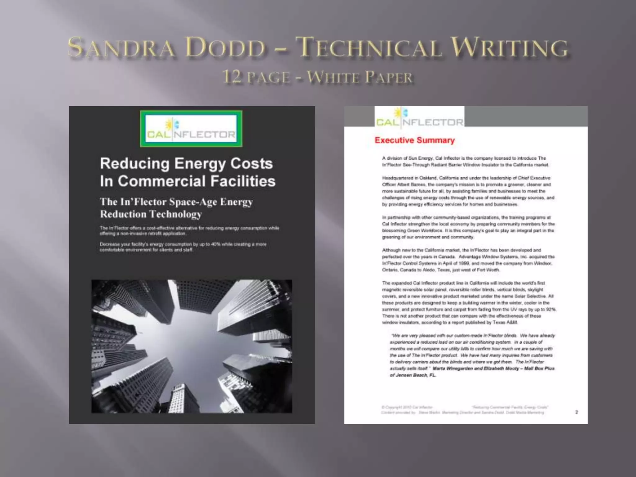 Sandra Dodd Portfolio | PPTX