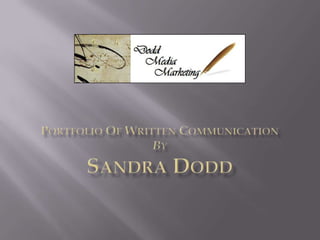 Sandra Dodd Portfolio | PPTX