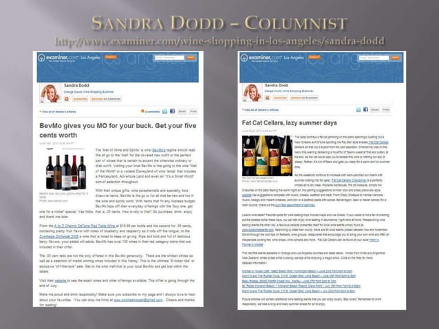 Sandra Dodd Portfolio | PPTX