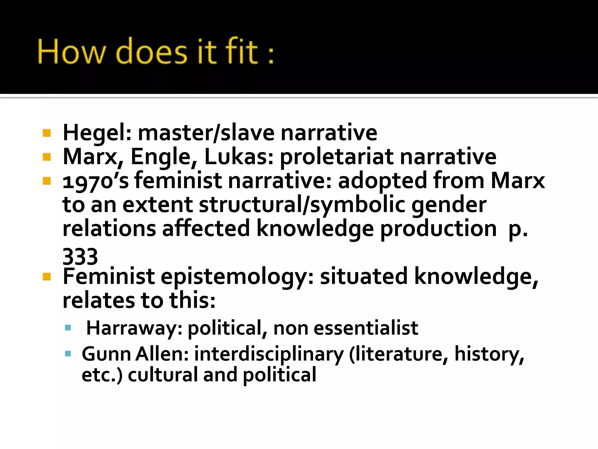 Sandra Harding Discussion Leading | PPT