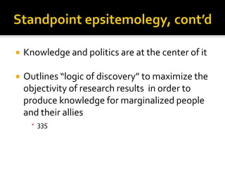 Sandra Harding Discussion Leading | PPT