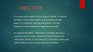 Inflibnet technology | PPTX | College Education | Education