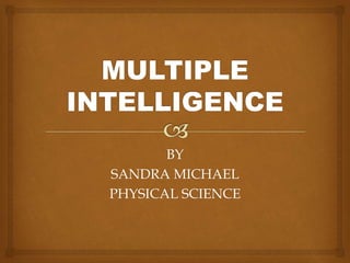 multiple intelligence | PPT