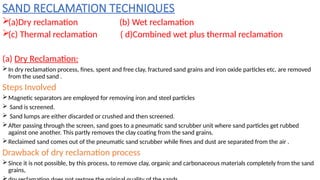 sand reclamation and conditioning in bft.pptx