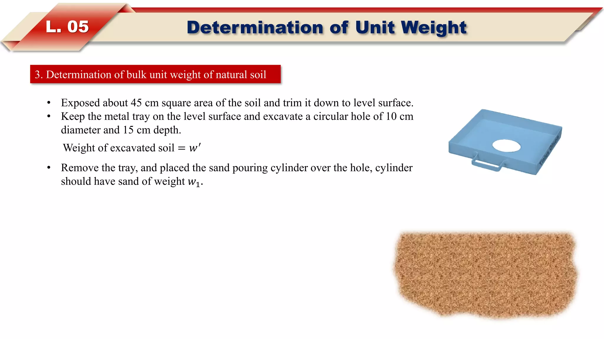 Sand Replacement Method Pdf Photography Arts And Crafts
