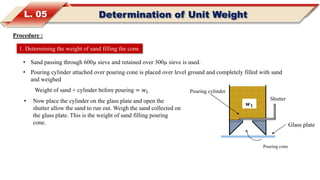 Sand Replacement Method | PDF