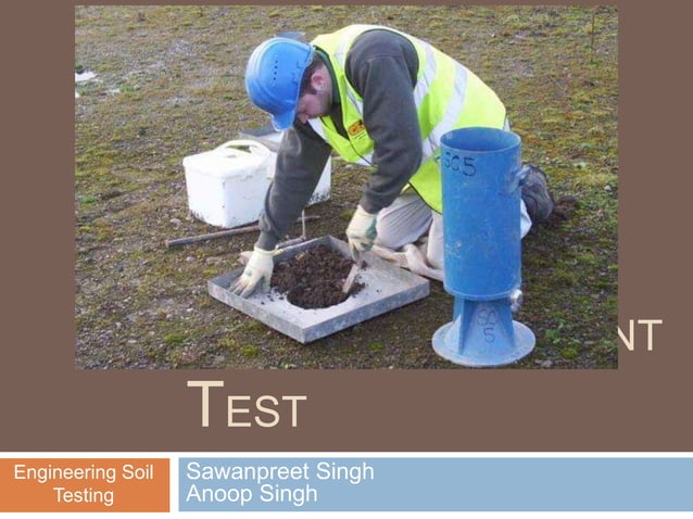 Sand Replacement Test : GNDEC | PPTX | Physics | Science