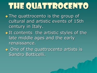 Sandro botticeli (1) | PPT