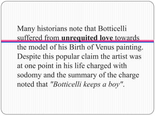 Sandro botticelli | PPTX