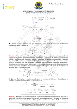 Sandrogreco Gabarito Da Lista De ExercíCios 3 Q. Org Eng. Pet. 2007 | PDF