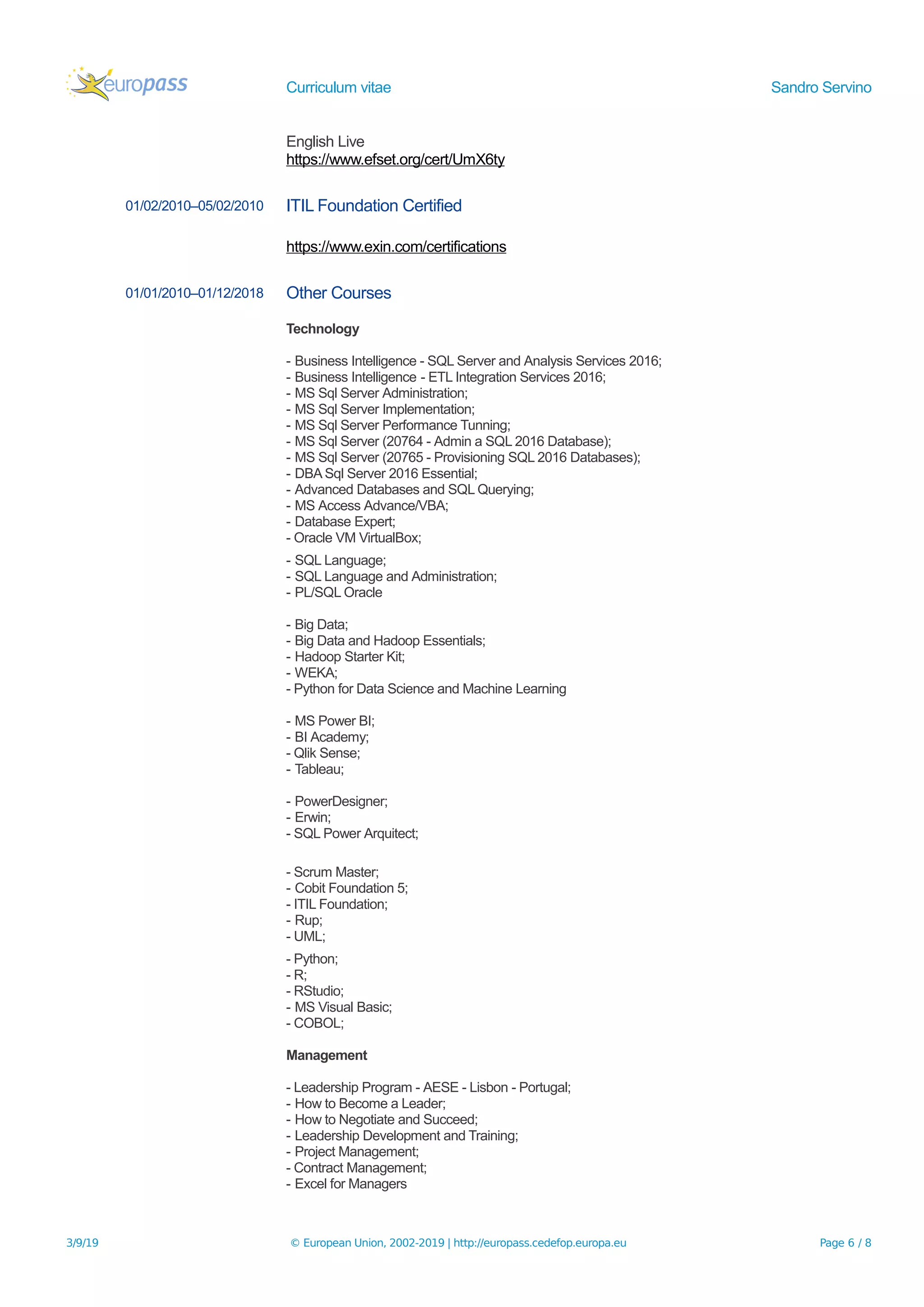 Sandro servino | PDF