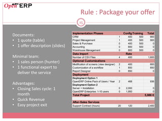 OpenERP - How to sell OpenERP | PPT