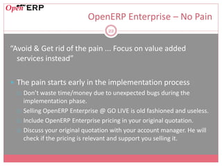 OpenERP - How to sell OpenERP | PPT