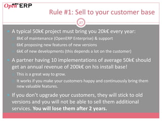 OpenERP - How to sell OpenERP | PPT