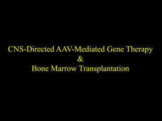 Combination Gene Therapy, Bone Marrow Transplantation and Substrate ...