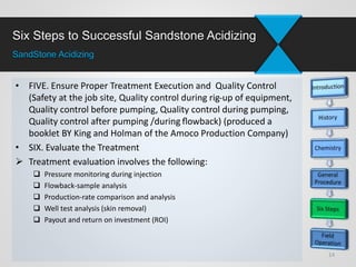 Sandstone acidizing | PPTX