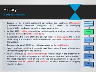 Sandstone acidizing | PPTX