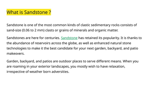 Sandstone Meaning, Uses, Facts, Properties & Color.pptx