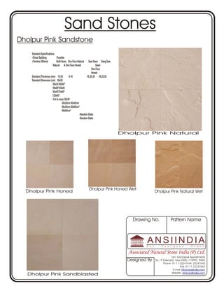 Sandstone Pavings | PDF