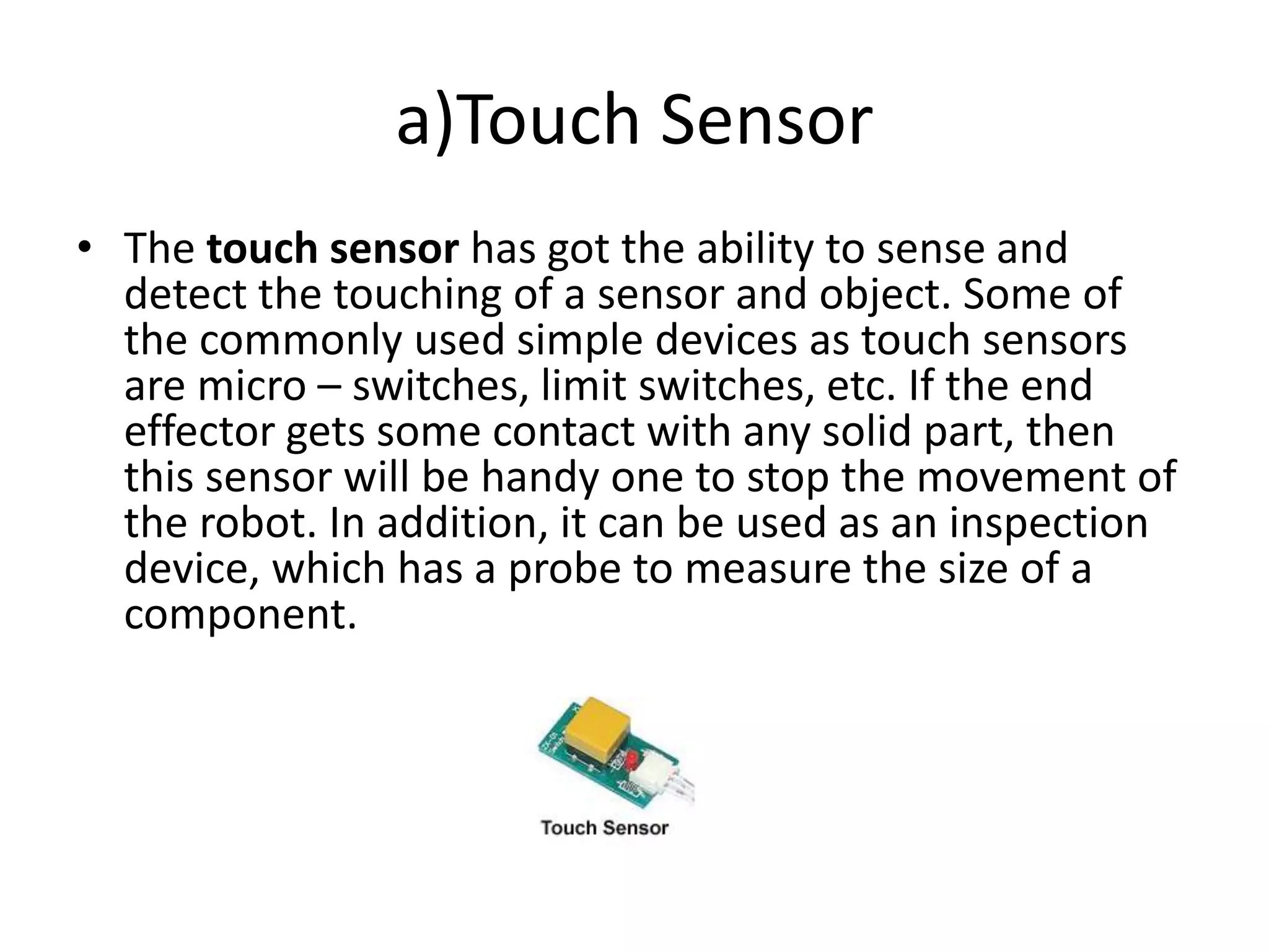 sensors in robotics | PPTX