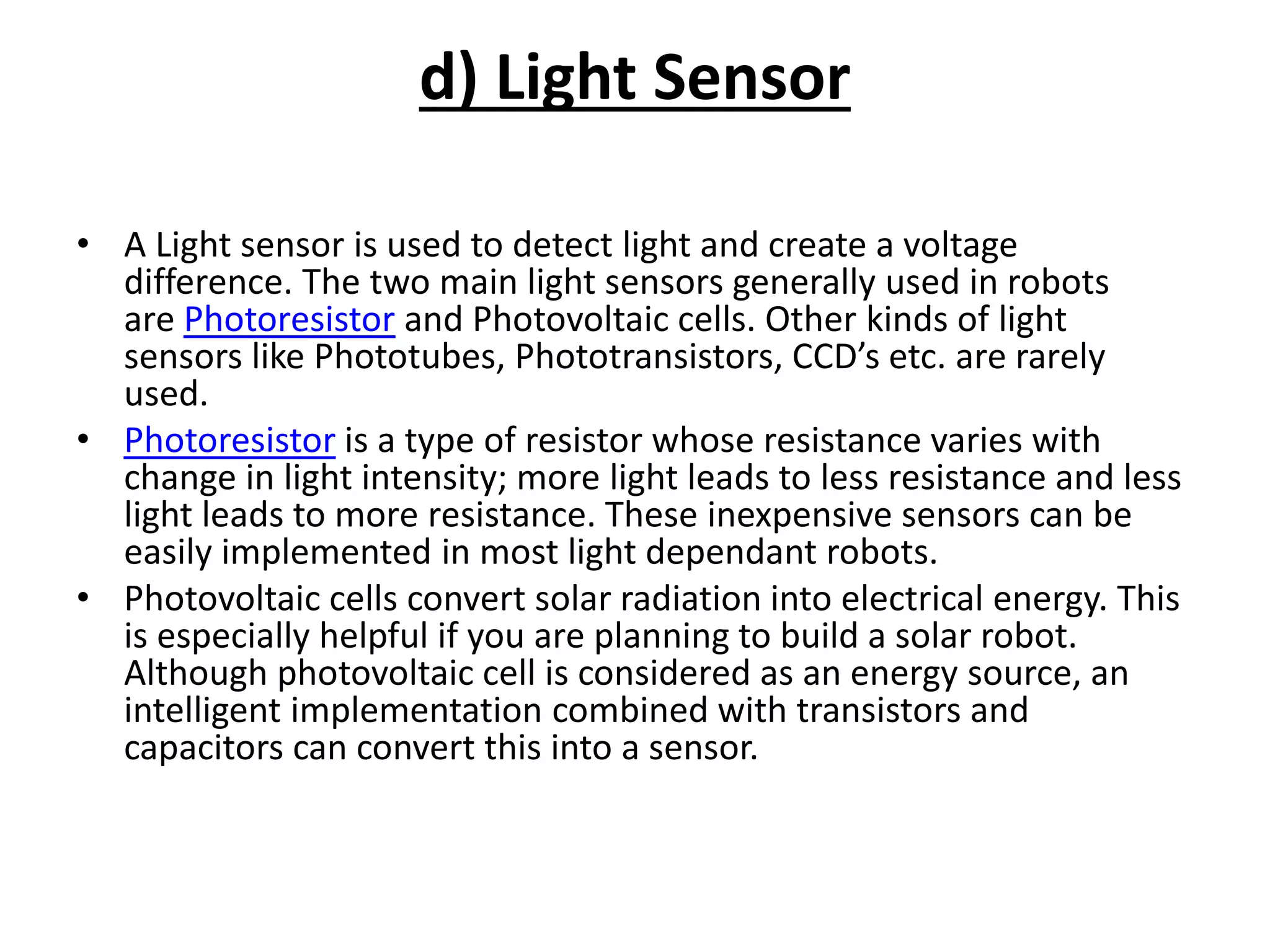 Sensors In Robotics Pptx