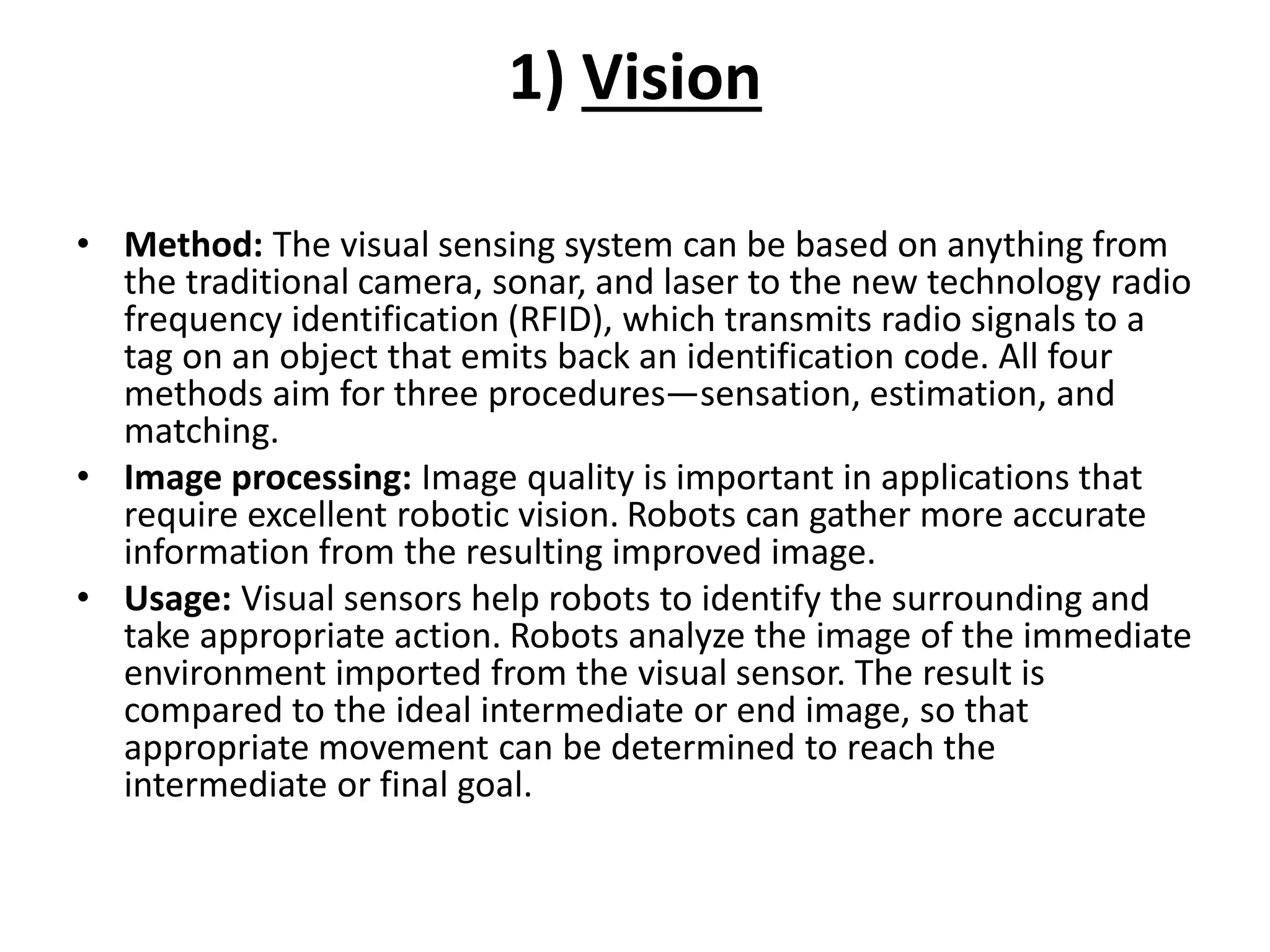 sensors in robotics | PPTX