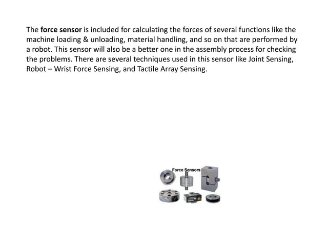sensors in robotics | PPTX