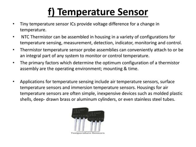 sensors in robotics | PPTX