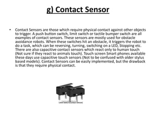 sensors in robotics | PPTX
