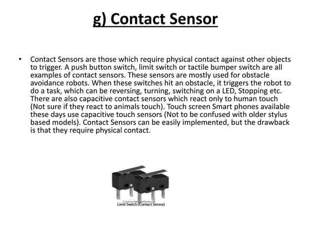 sensors in robotics | PPTX