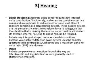 sensors in robotics | PPTX