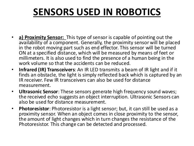 sensors in robotics