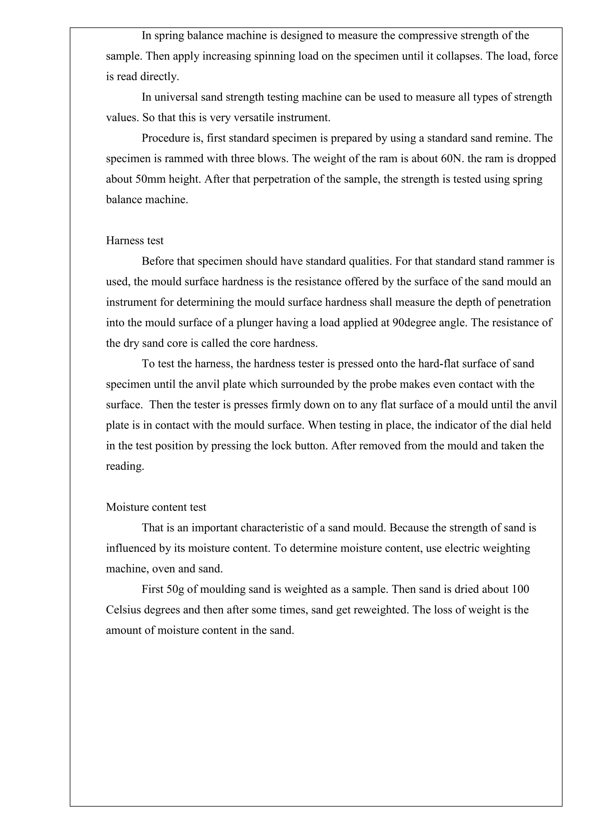 Sand testing | PDF