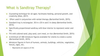 Sandtray therapy | PPTX