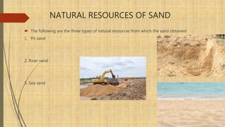Sand as a building material | PPT